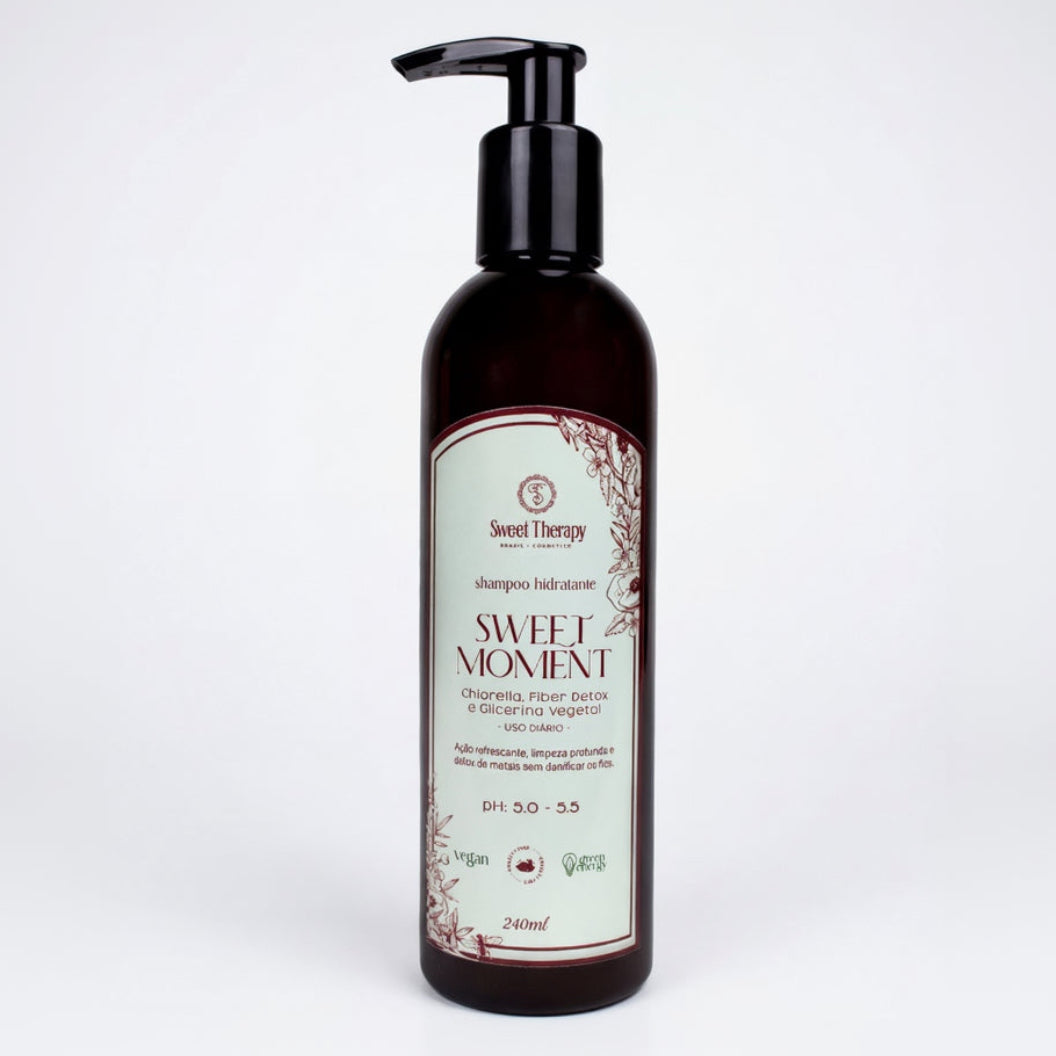 Shampoo Super Hidratante Sweet Moment 240ml – Limpeza Suave e Hidrataç